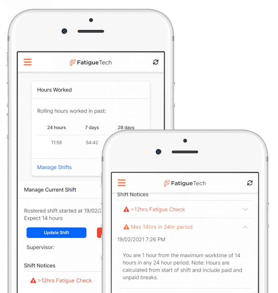 Fatigue Management App | #1 in Australia | FatigueTech