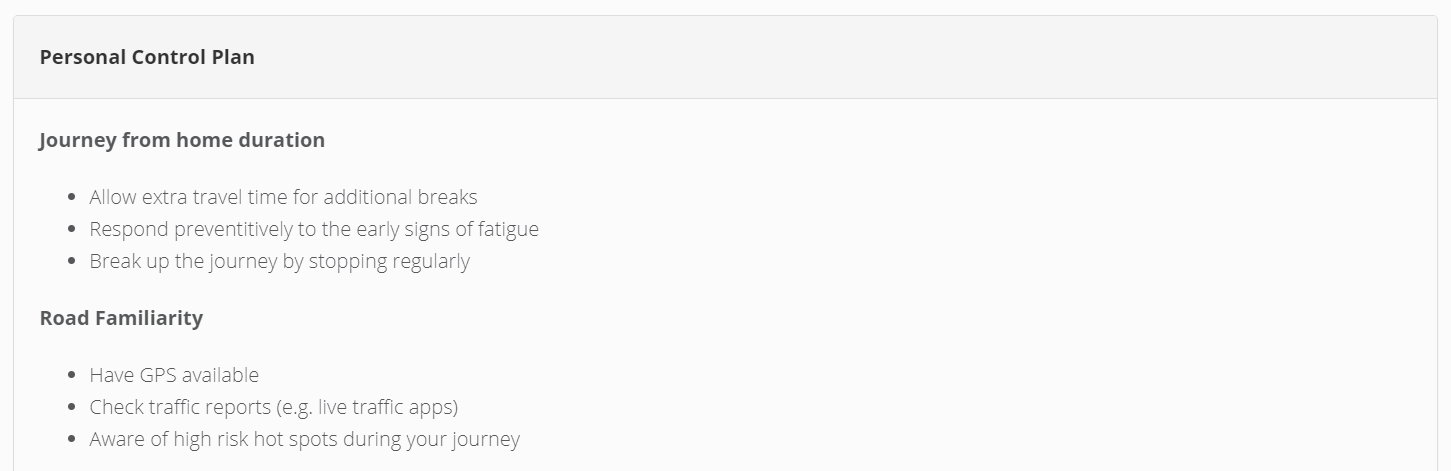 Interpretation guide - FatigueTech